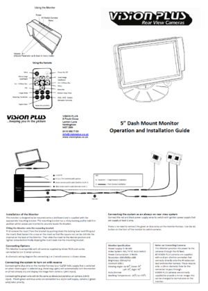 Instructions – Vision Plus