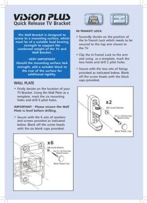 Instructions – Vision Plus