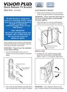 Instructions – Vision Plus
