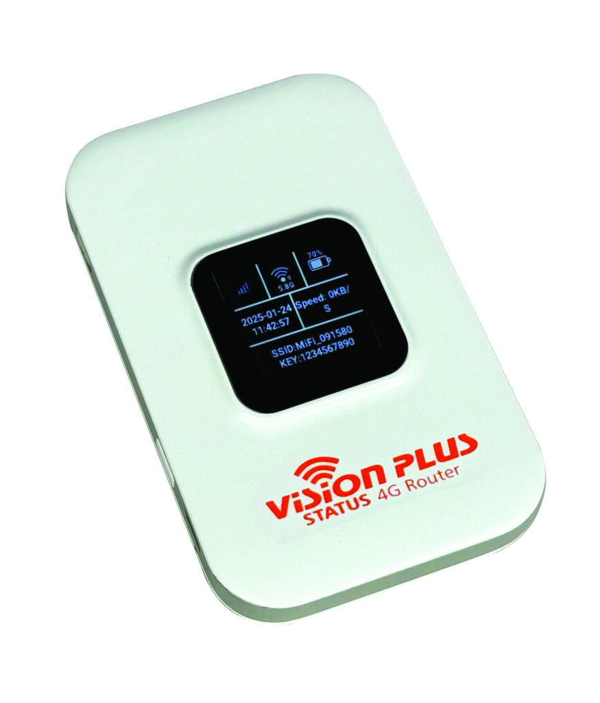 STATUS 570 Directional TV & WiFi Antenna + 4G Router – WHITE – Vision Plus